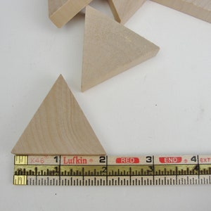 6 Chunky Wooden Triangles 2 Inch (2") Wide 1/2" Thick Unfinished - Etsy