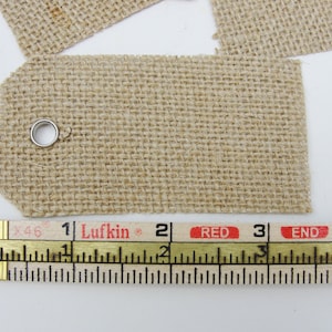 Burlap Tags 3 1/2 X 1 3/4 Package of 15 - Etsy