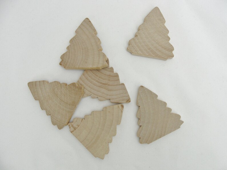 Wooden Tree Cutout 2 1/4 Christmas Tree Unfinished DIY | Etsy