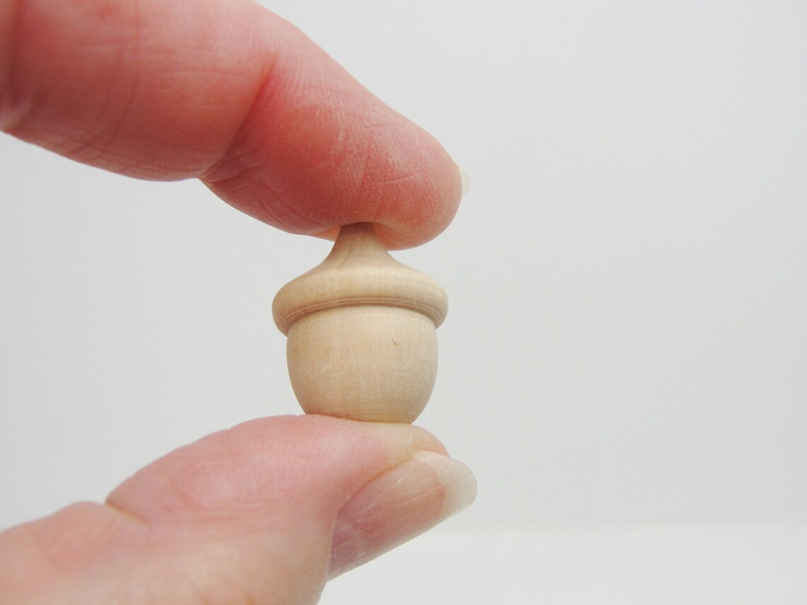 Miniature Wooden Acorns Tiny Acorns Mini Acorns Set of 10 - Etsy