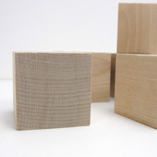 2 Inch Wooden Cube 2 Unfinished Wooden Block - Etsy