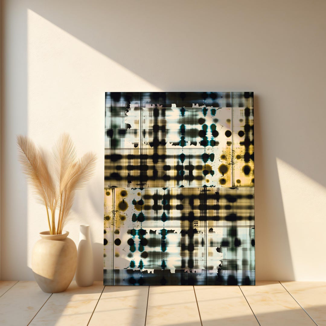 Abstract Ink Smear Art Print | Glitch-inspired Decor (digital Download ...