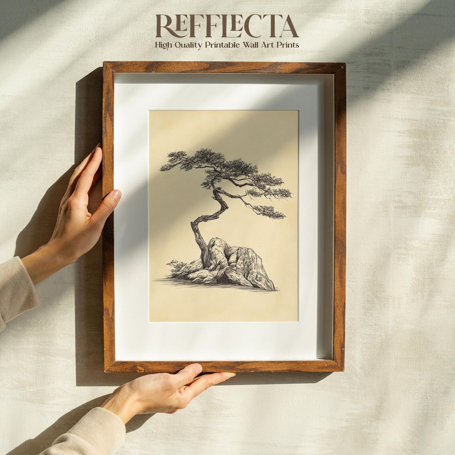 Vintage Antique Juniper Tree Drawing, Digital Download, Christmas Wall ...