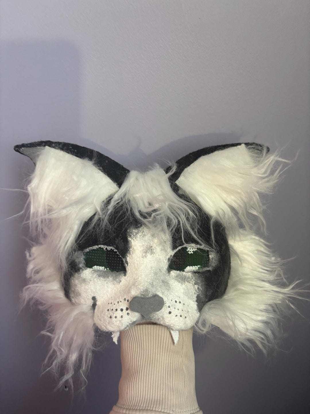 Black and White Cat Mask for Therian/furry/quadrobist - Etsy