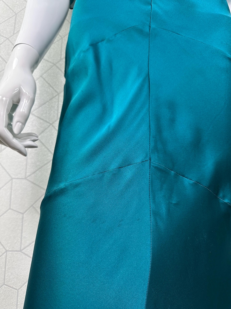 Vintage Silk Green Warehouse Maxi Dress Size Uk8 - Etsy