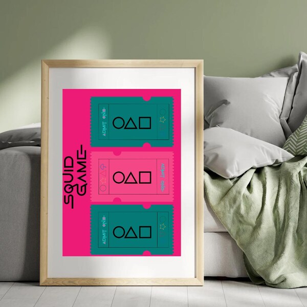 Squids Game Poster - Etsy
