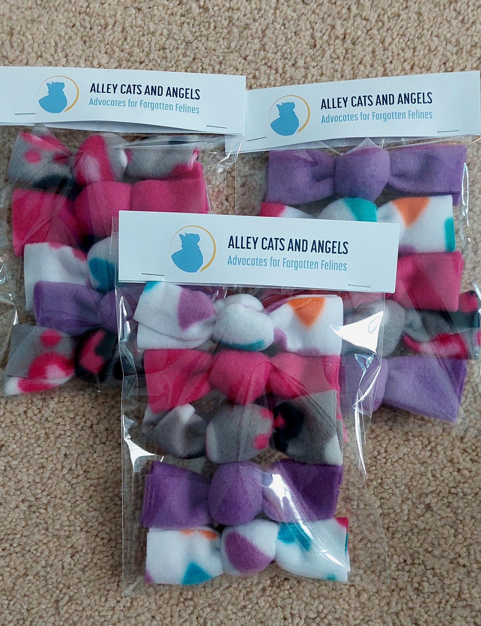 Catnip Filled Fleece Knots - Etsy