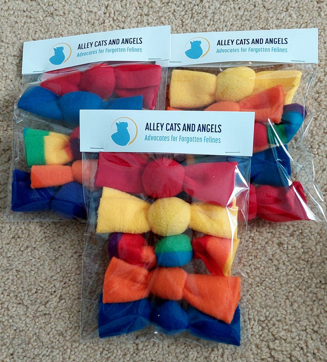 Catnip Filled Fleece Knots - Etsy