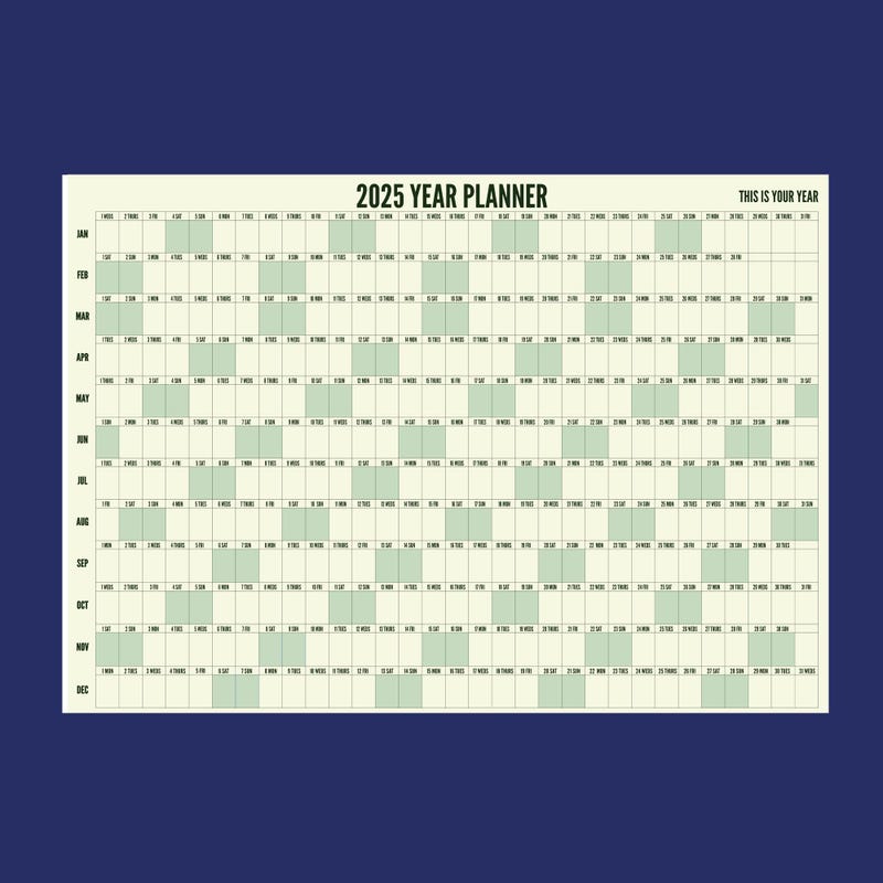 Big Ass Calendar - Etsy