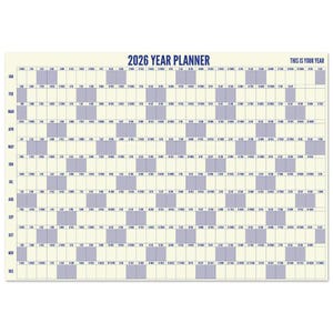 2026 | A0 Wall Calendar | Yearly Planner | Landscape | Year to View - Etsy