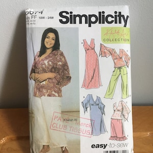 Simplicity 5074 Sewing Pattern, Khaliah Ali Collection Women's Pullover ...