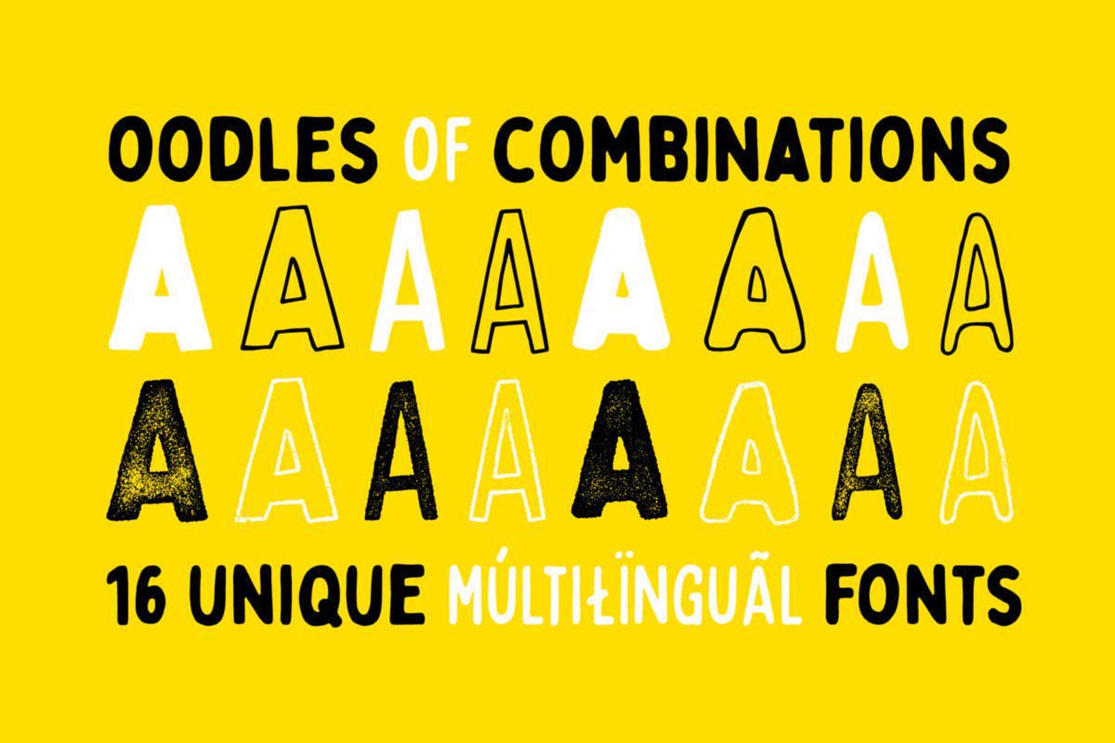 Loud and Bold Handwritten Display Font Pack - Bobby Jones! 16 Smooth ...