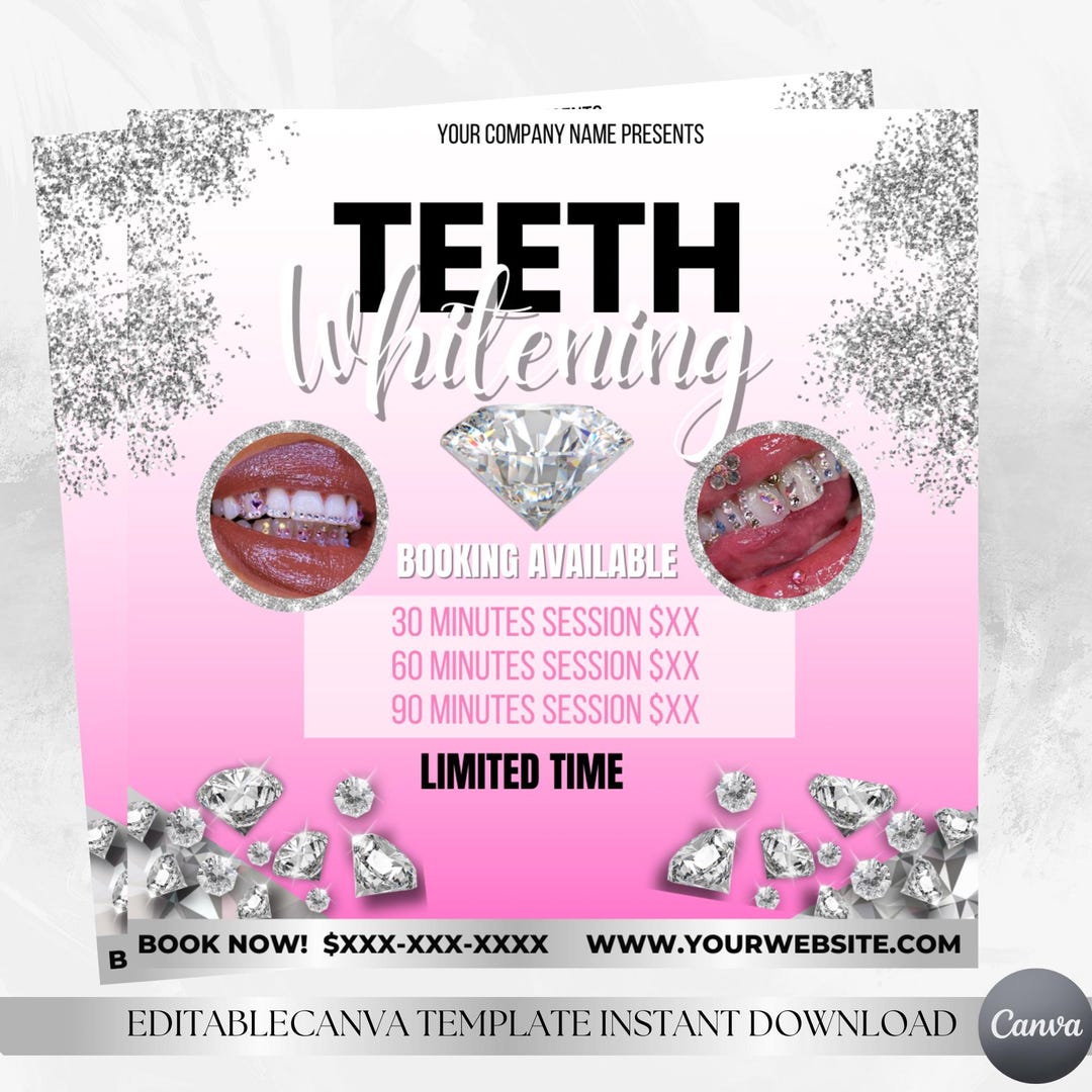 Customizable Teeth Whitening Template, Digital Marketing Flyer for ...