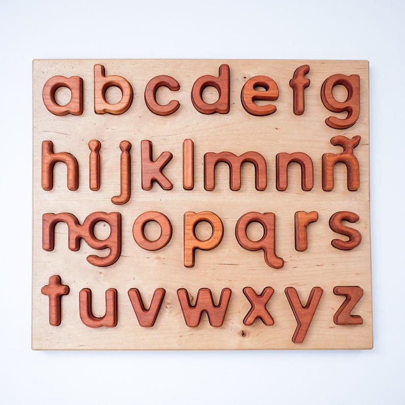 Wooden Filipino Alphabet Puzzle - Small Lowercase Letters - Etsy