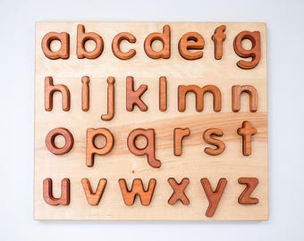 Wooden Filipino Alphabet Puzzle - Small Lowercase Letters - Etsy