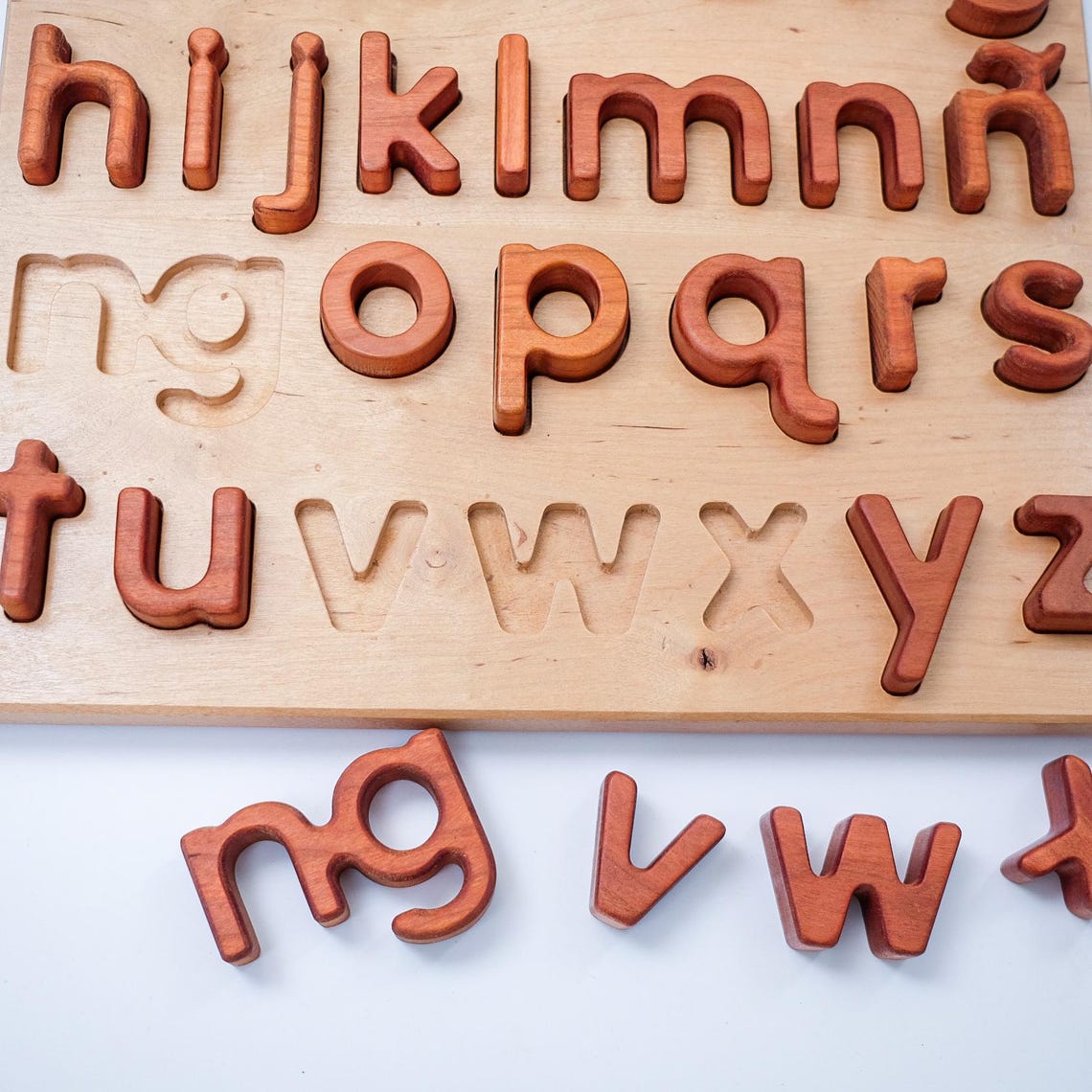 Wooden Filipino Alphabet Puzzle - Small Lowercase Letters - Etsy