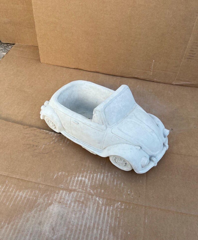 Planter Car Stone Sculpture Concrete Decoration for Garden Flowers Pot ...