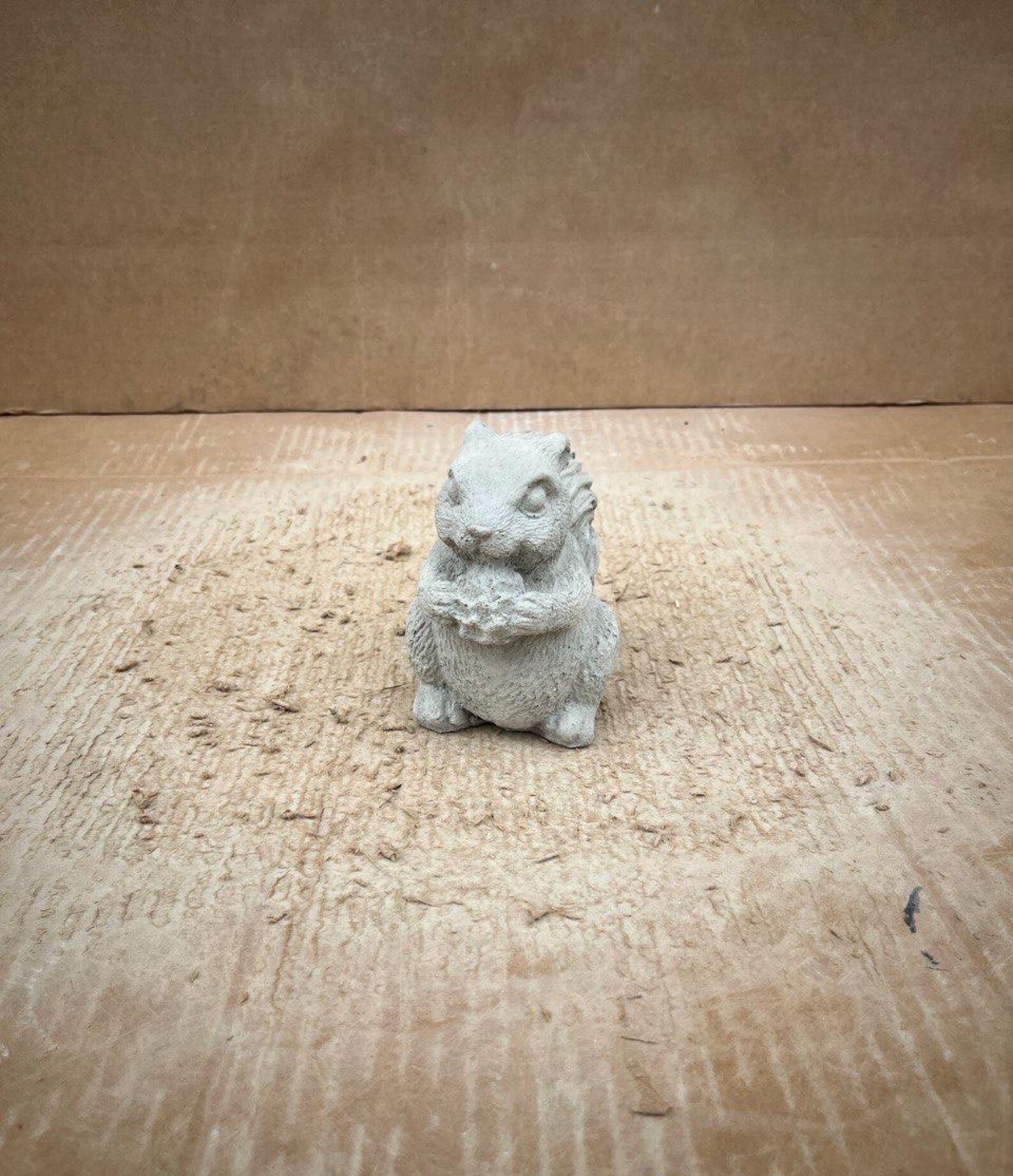 Concrete Squirrel Statue Squirrel With Acorn Figure Forest Animal ...