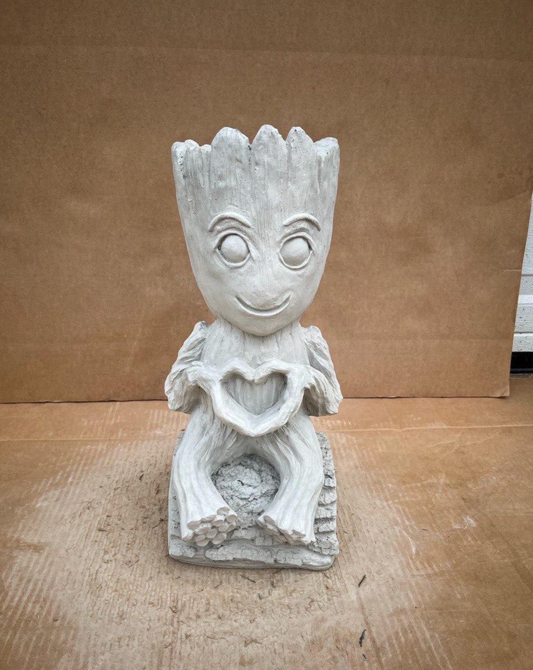 Concrete Groot Sitting Statue Massive Groot Planter Sculpture Movie ...