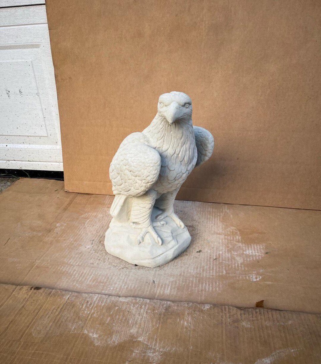 Large Eagle Concrete Statue Stone Eagel Detailed Sculpture Forest Eagle ...