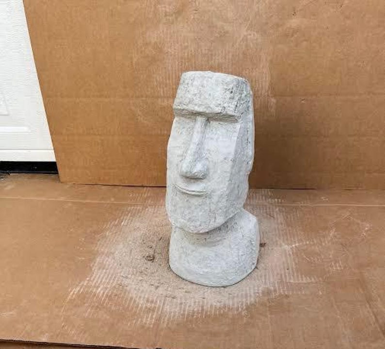 Easter Island Moai Statue Garden Moai Head Bust Decoration Large Head ...