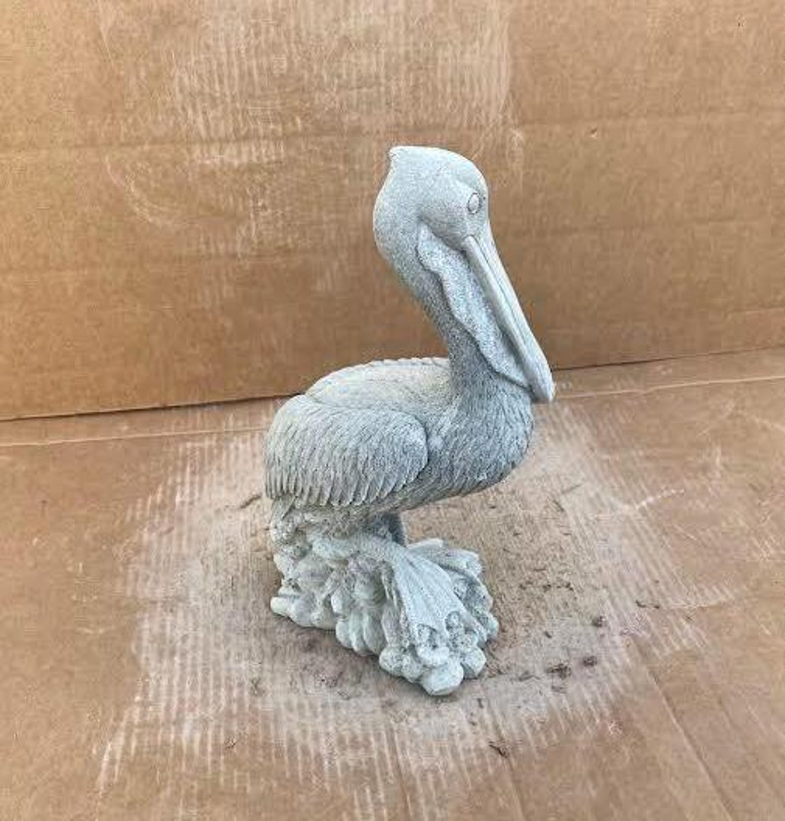 Pelican Outdoor Statue Garden Pelican Bird Sculpture Yard Animals ...