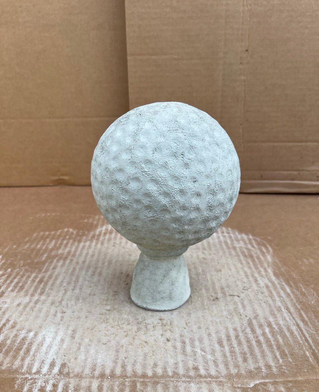 Stone Ball Golf Statue Garden Golf Ball Sculpture Golf Lovers Great ...