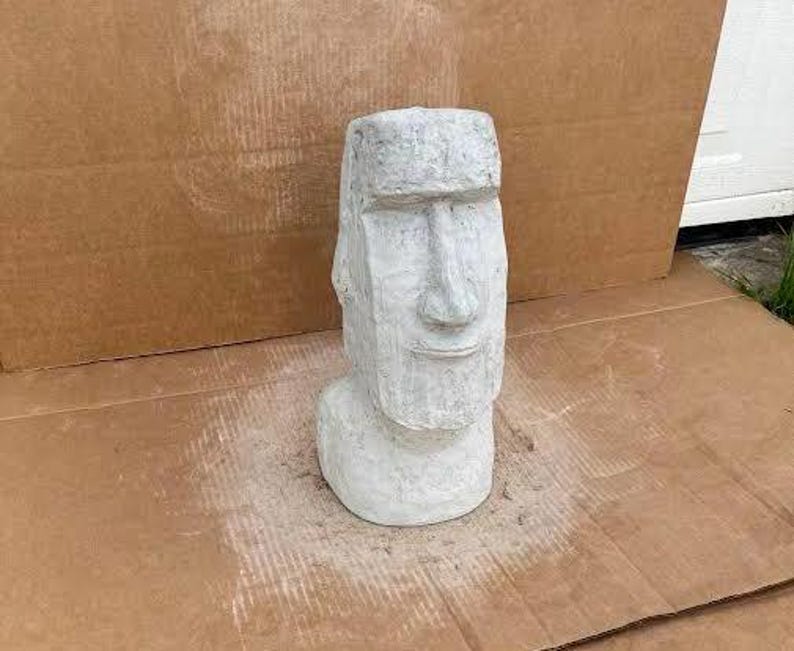 Easter Island Moai Statue Garden Moai Head Bust Decoration Large Head ...