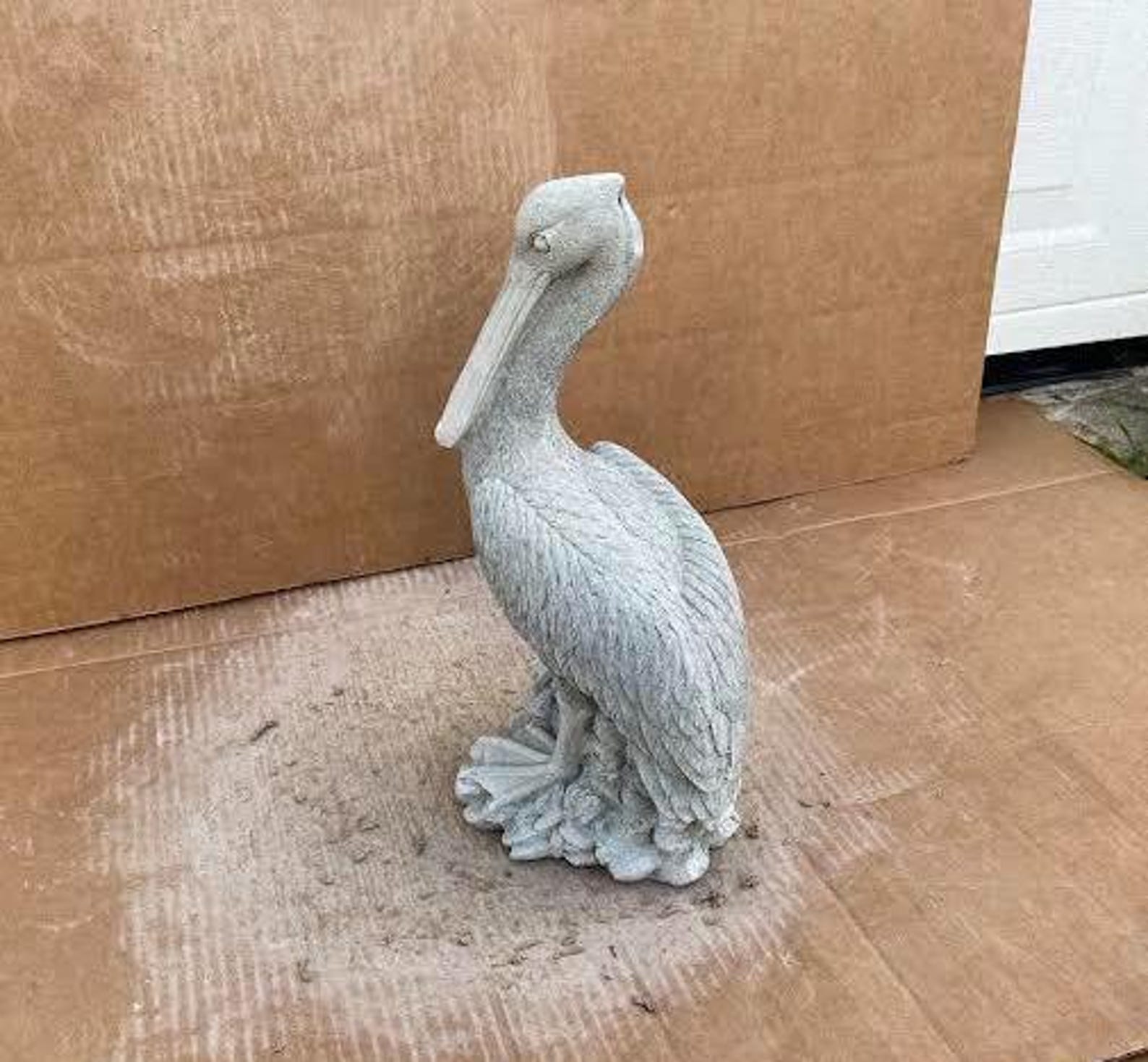Pelican Outdoor Statue Garden Pelican Bird Sculpture Yard Animals ...