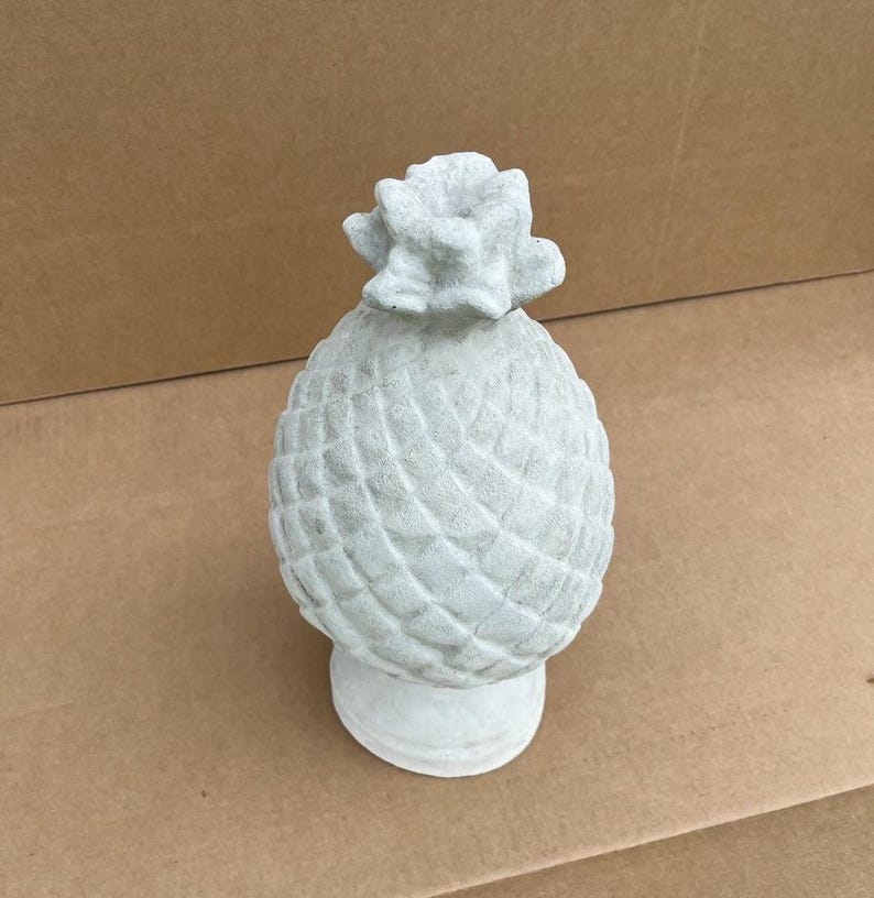 Concrete Pineapple Finial Statue Garden Pineapple Decoration Massive ...