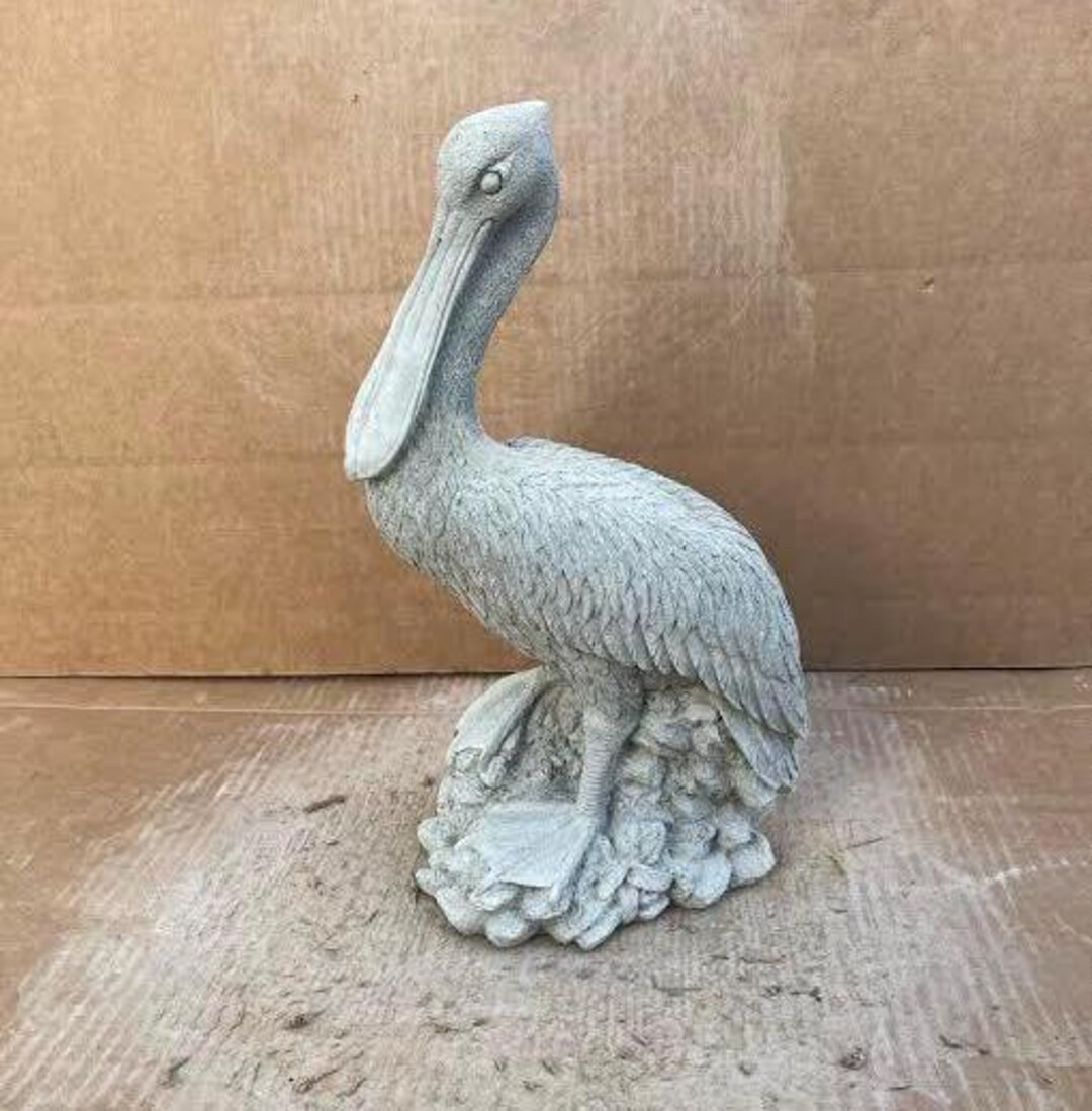 Pelican Outdoor Statue Garden Pelican Bird Sculpture Yard Animals ...