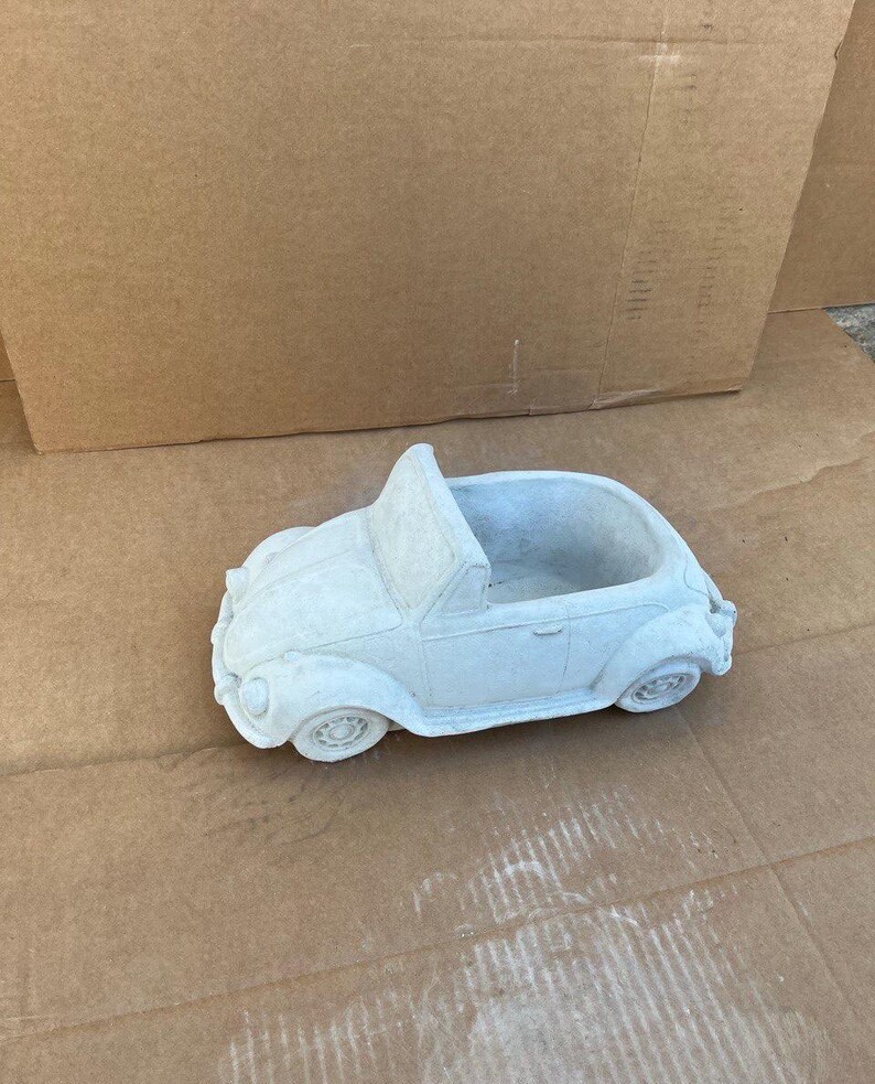 Planter Car Stone Sculpture Concrete Decoration for Garden Flowers Pot ...