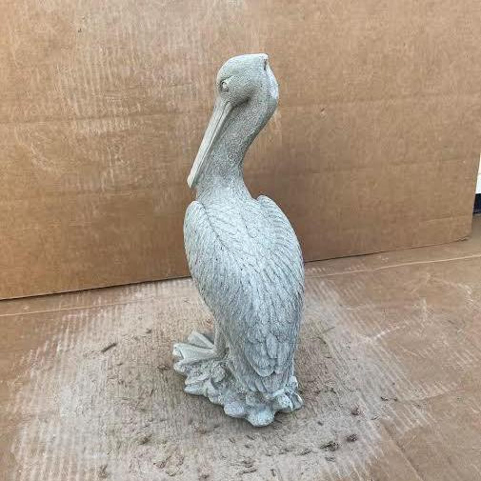 Pelican Outdoor Statue Garden Pelican Bird Sculpture Yard Animals ...