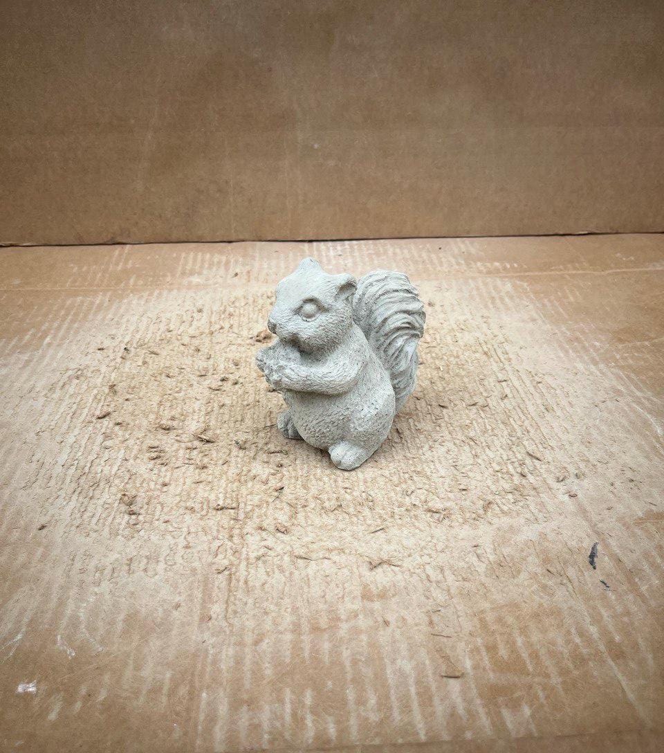 Concrete Squirrel Statue Squirrel With Acorn Figure Forest Animal ...