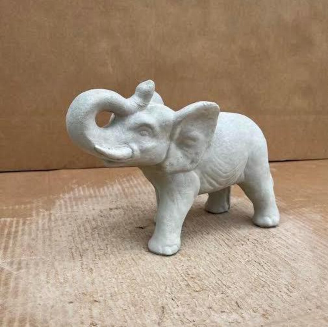 Concrete Elephant Sculpture Yard Elephant Stone Statue African Animal ...