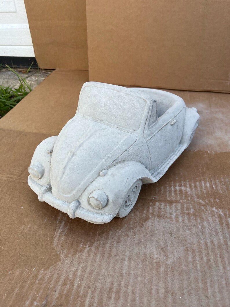 Planter Car Stone Sculpture Concrete Decoration for Garden Flowers Pot ...
