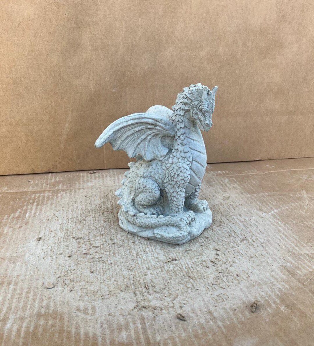 Sitting Dragon Sculpture Fairy Character Animal Statue Concrete Small ...