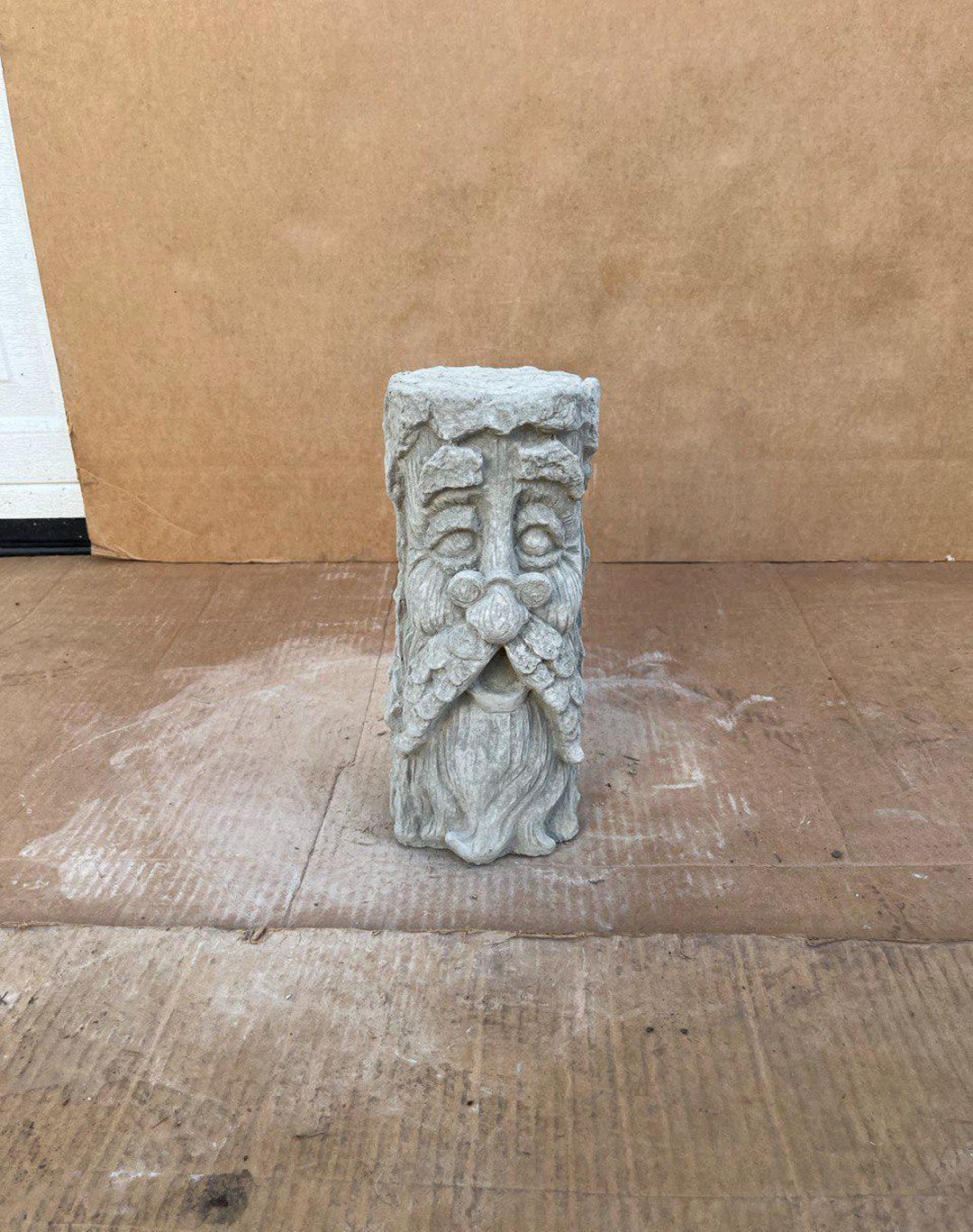 Man Tree Face Statue Concrete Tree Garden Sculpture Old Man Tree Stone ...