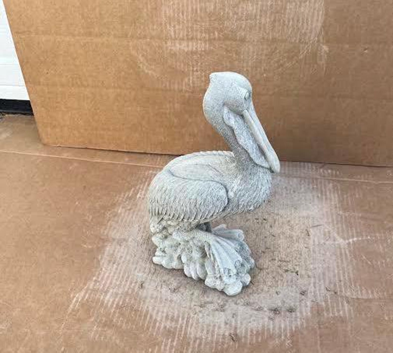 Pelican Outdoor Statue Garden Pelican Bird Sculpture Yard Animals ...