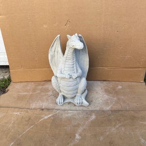 Dragon Sitting Large Sculpture Concrete Dragon Massive Statue Asian ...