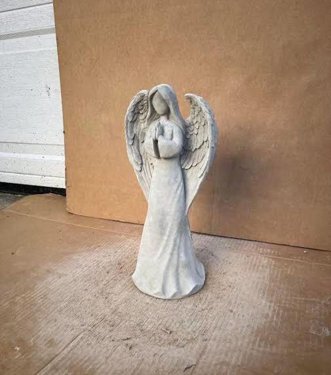 Garden Angel Statue Faceless Girl With Wings Sculpture Yard Angel ...