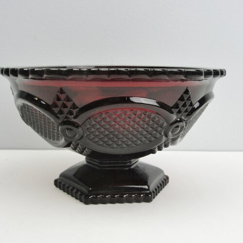 Avon Cape Cod Ruby Butter Dish. - Etsy