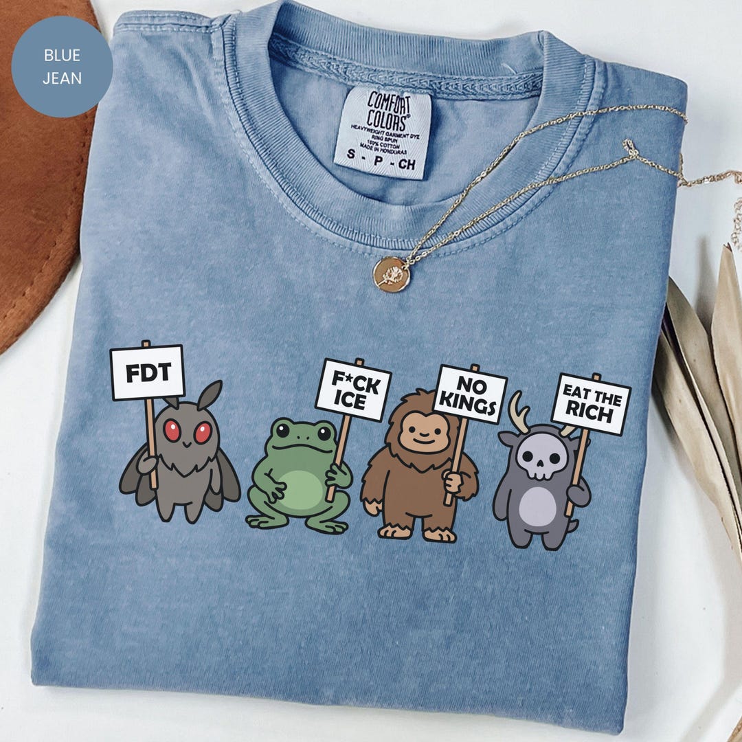 Comfort Colors® Cryptid Protest Shirt, FDT Sweatshirt, Abolish ICE T ...