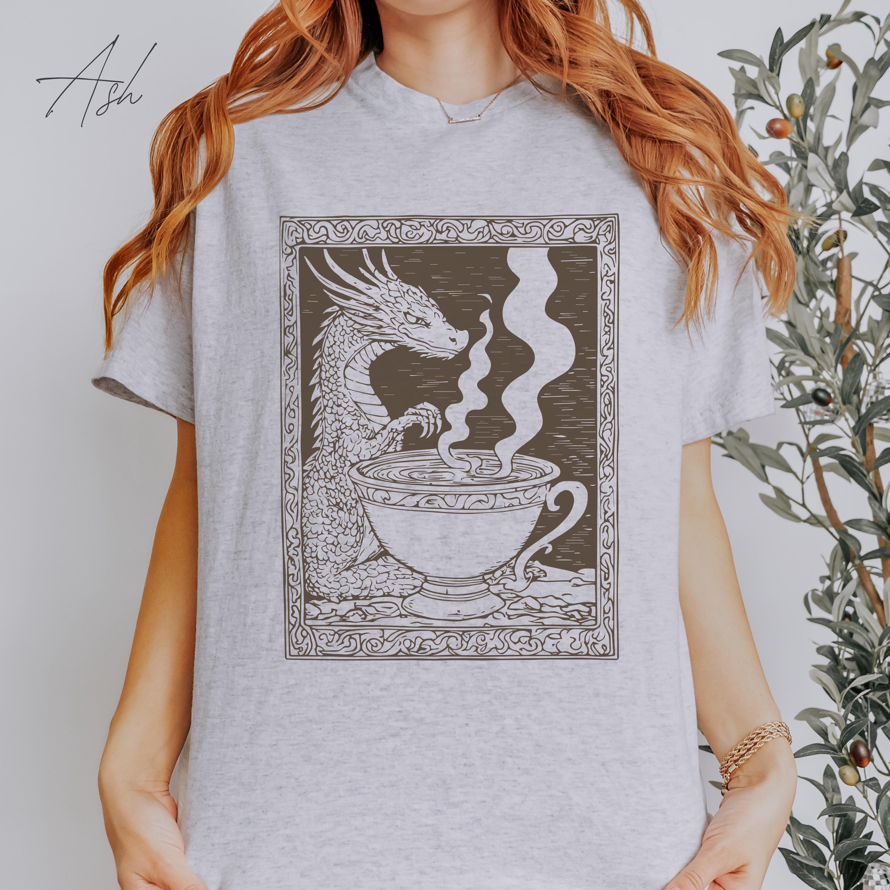Medieval Shirt, Dragon Tea Tapestry T-shirt, Weird Stuff, Unhinged ...