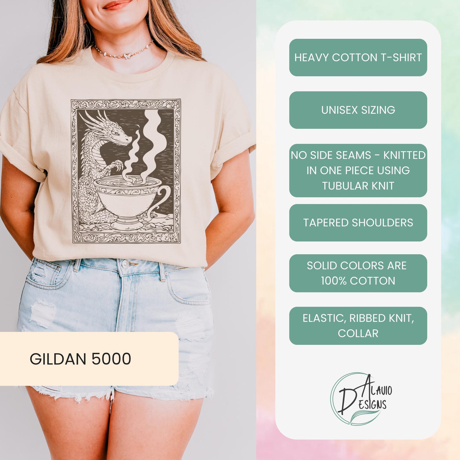 Medieval Shirt, Dragon Tea Tapestry T-shirt, Weird Stuff, Unhinged ...
