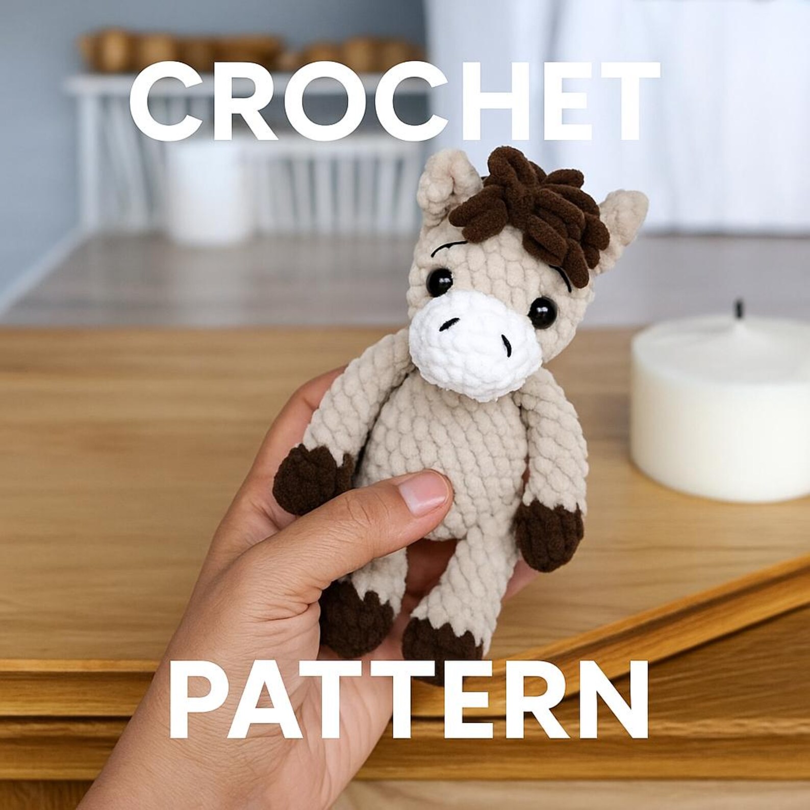 Cute Plush Horse Crochet Pattern – Amigurumi Pony Tutorial (PDF ...