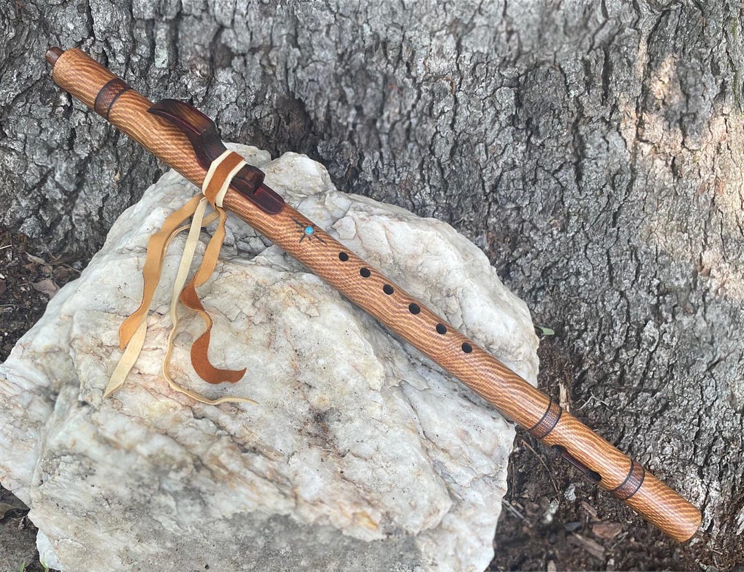 Yellow Pine Key of A#m (bb) Native American Style Flute, Tree of Life ...