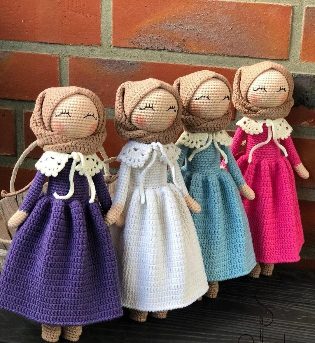 Crochet Hijab Doll, Amigurumi Muslim Doll, Crochet Amigurumi Doll for ...