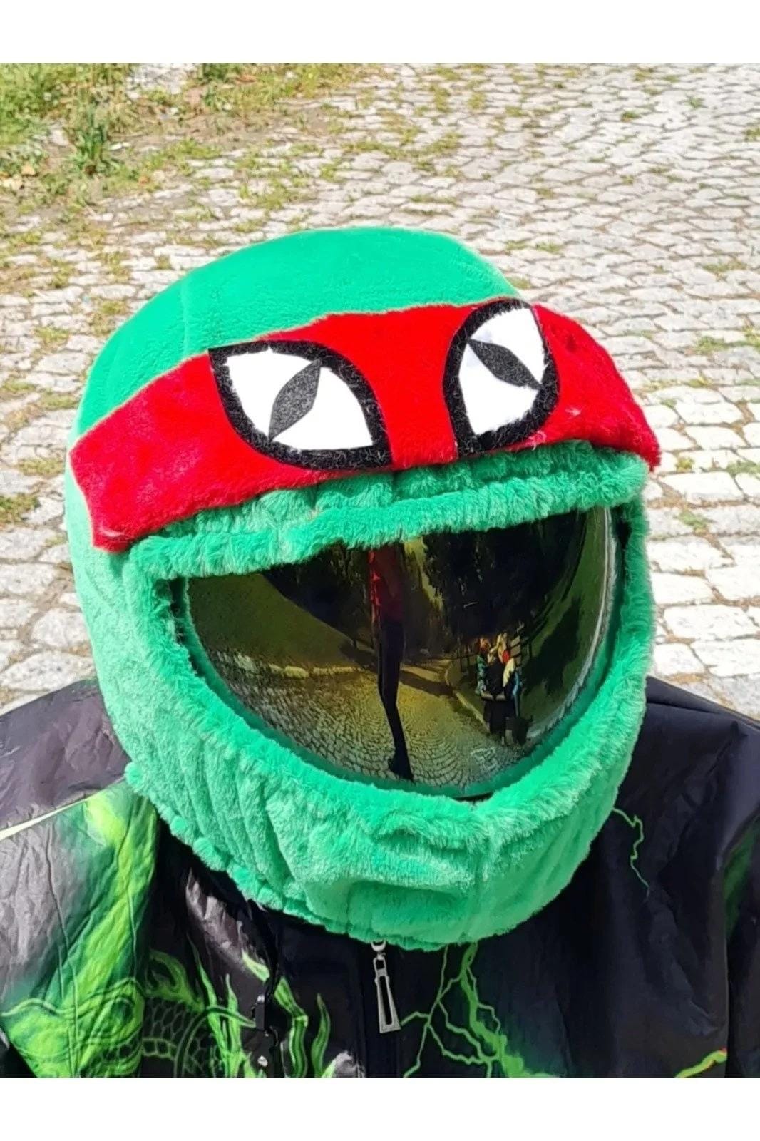 Turtle Motorcycle Helmet Cover, Helmet Cover Plush, Motorcycle Helmet ...