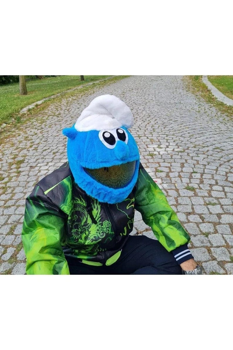 Helmet Cover Plush, Motorcycle Helmet Cover, Motorbike Funny Case ...
